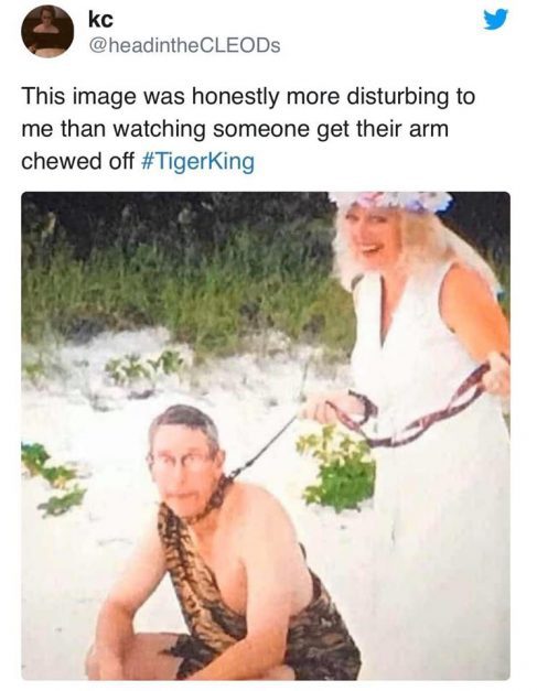 Carole Baskin Husband On Leash Meme Good Bad Marketing