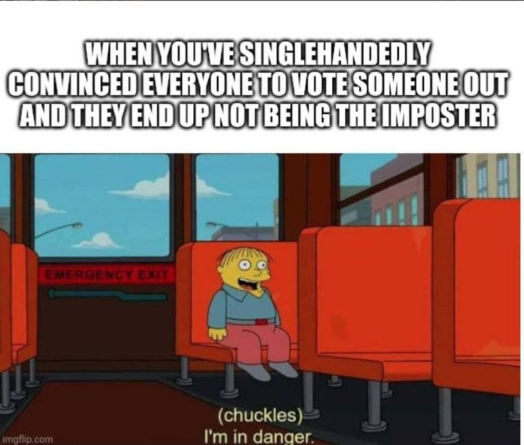 the simpsons ralph i'm in danger among us meme - Good/Bad Marketing