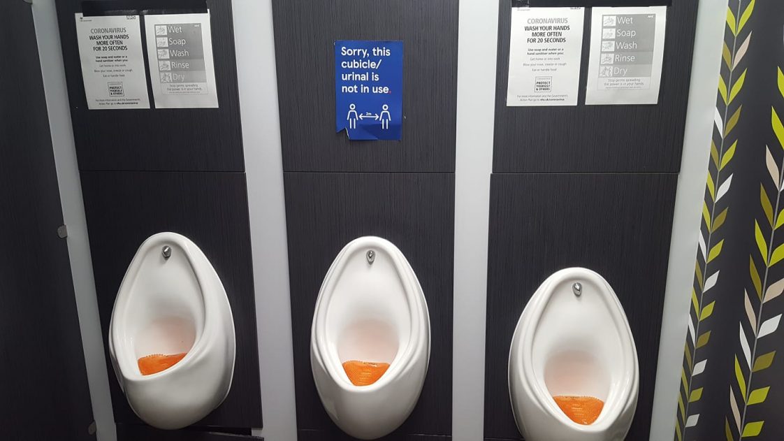 urinal sign - Good/Bad Marketing